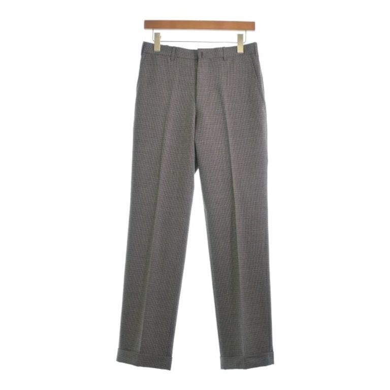 Slacks Staggered plaid White brown | Shopee Malaysia