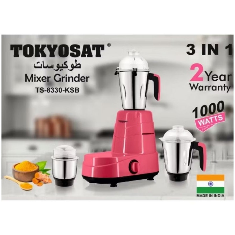 TOKYOSAT 1000W Mixer Grinder Blender 3 IN 1 TS 8330 KSB 3in1 BLlender ...