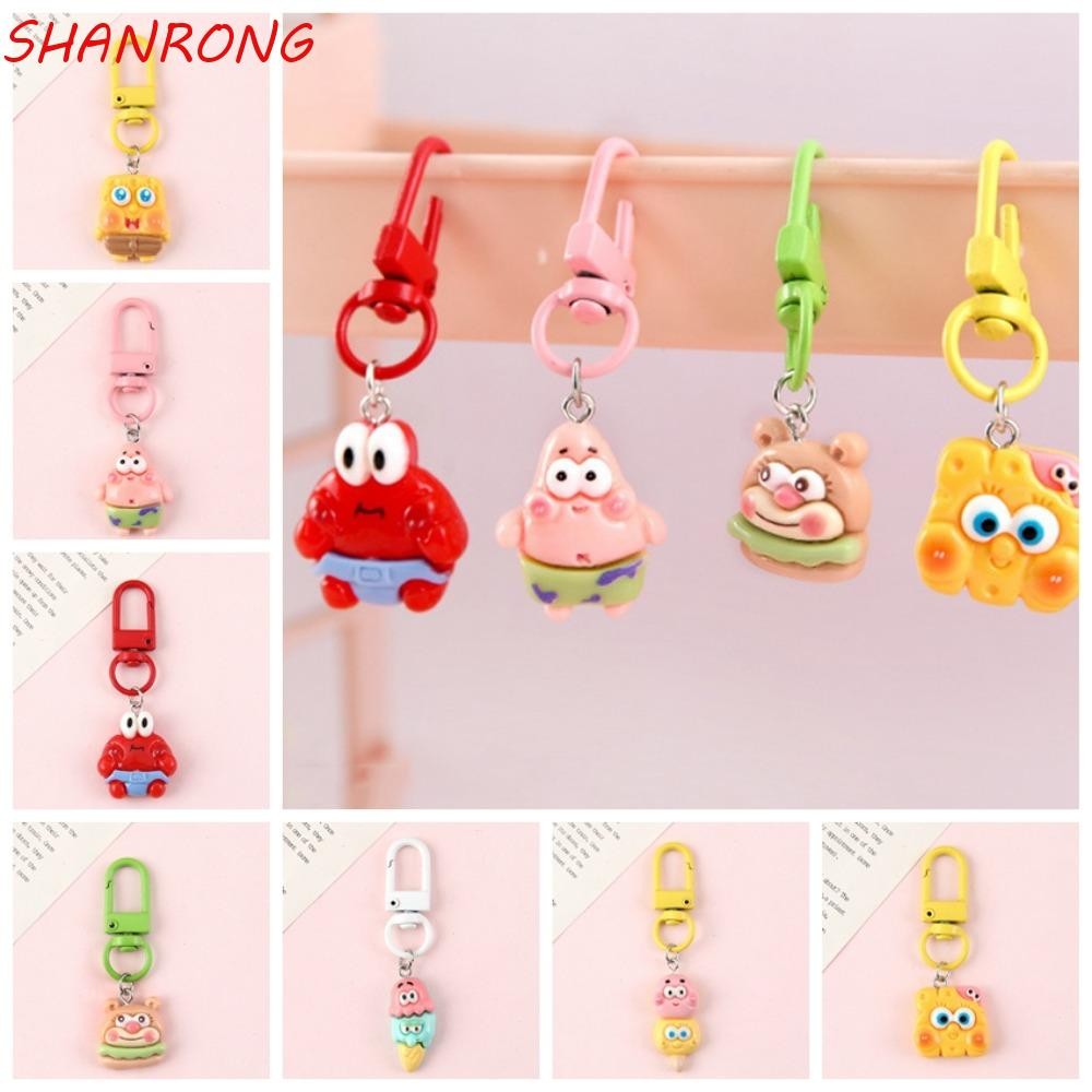 SHANRONG Spongebob Squarepants Keychain, SpongeBob Patrick Star Cute ...