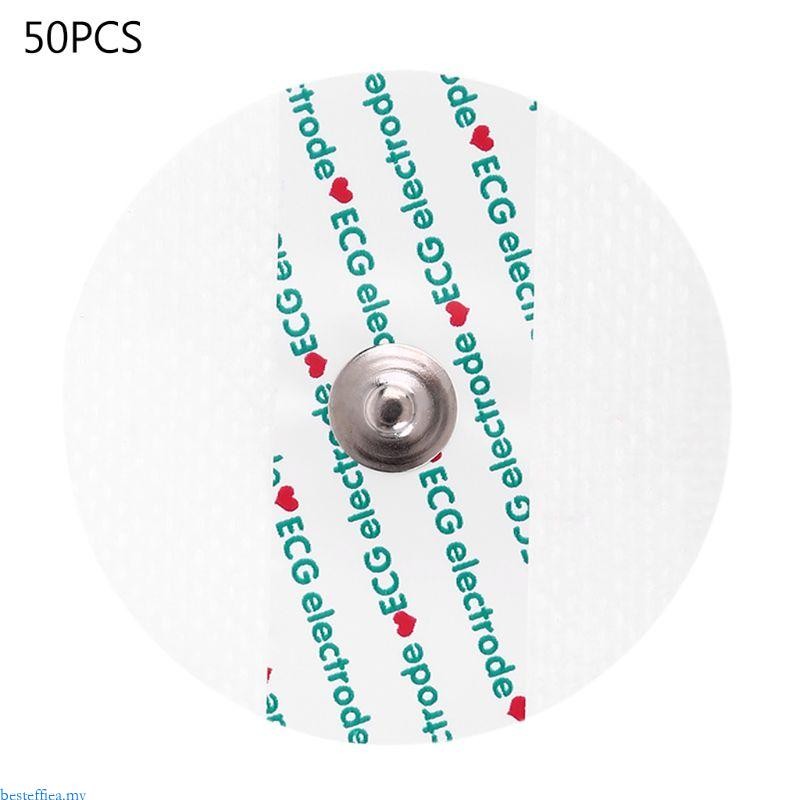 beste 50 Pcs ECG EKG Electrodes Heart Monitor Disposable Electrode Pad ...
