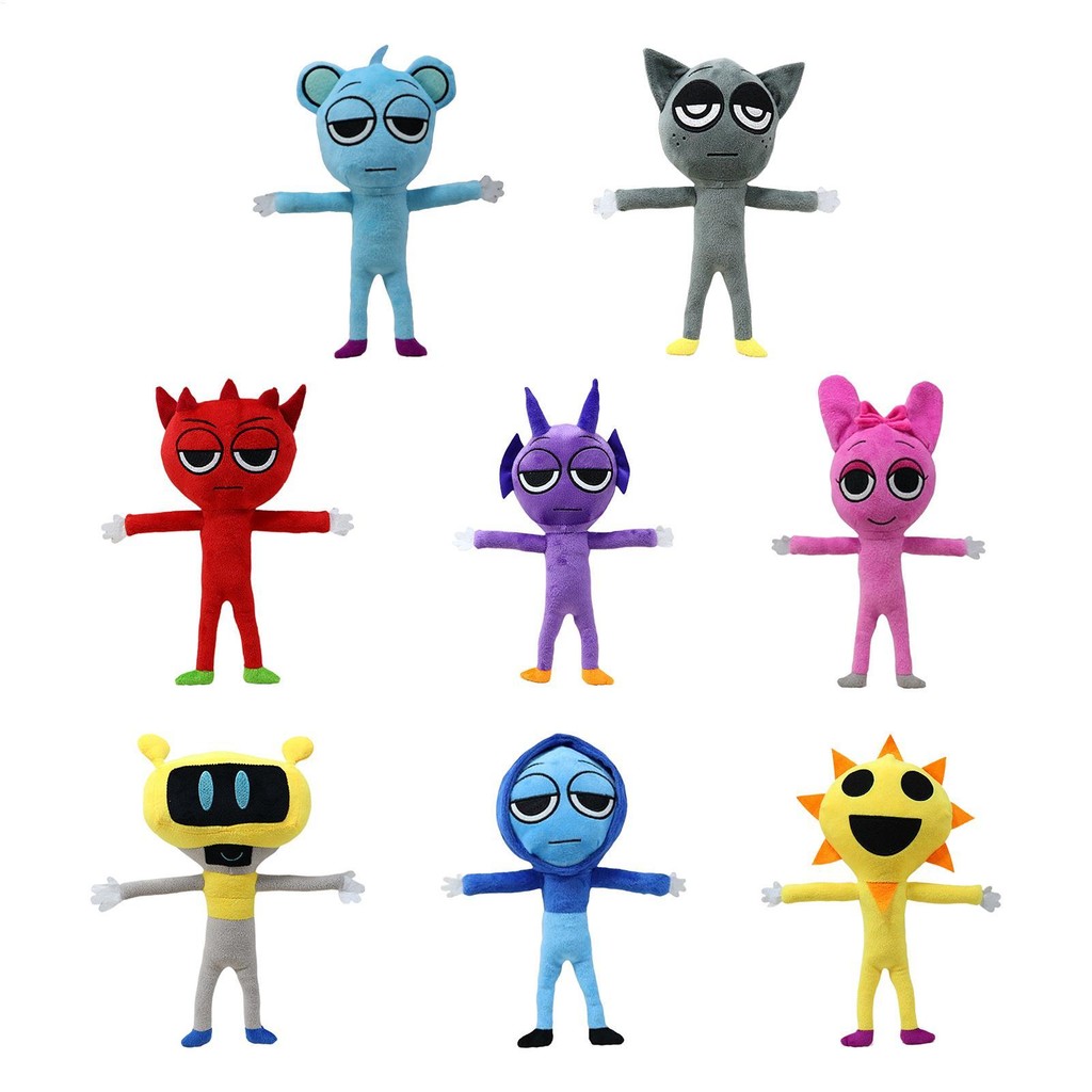 Sprunki Character Stuffed Animal Plush Soft Toy Throw Pillow Decor ...