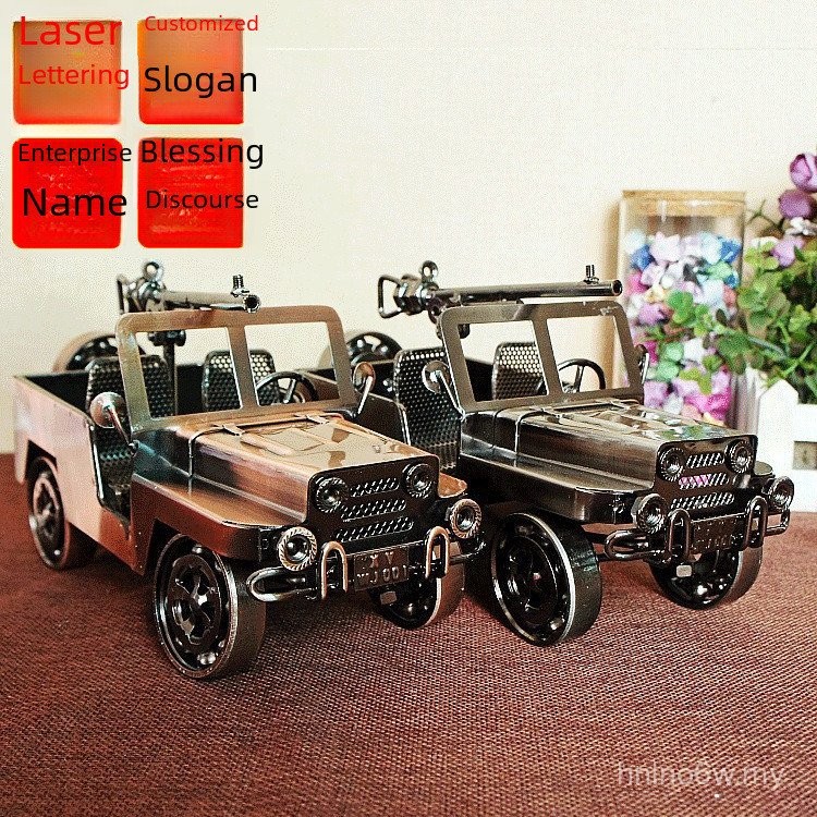 Model kereta klasik besi tempa logam alat letak barang buatan tangan ...
