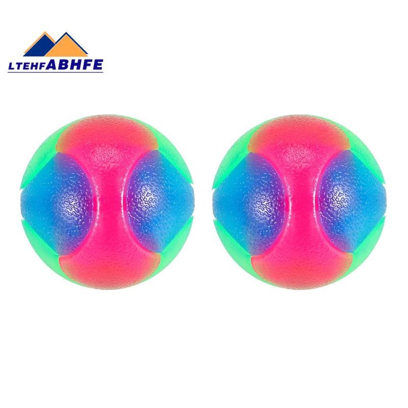 Light Up Dog Balls Flashing Elastic Ball Glow in the Dark Interactive ...