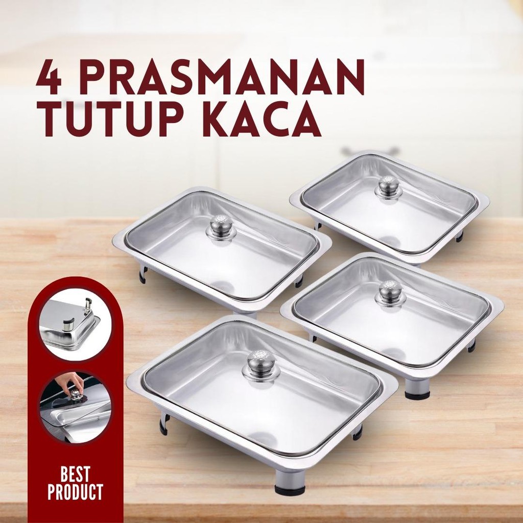 Bmw Kitchenware - 4 SET Full Glass Lid Buffet for Wedding and Social ...