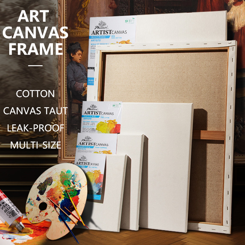 1Pc Artist Canvas White Blank Square Pure Cotton Fine Grain Canvas ...