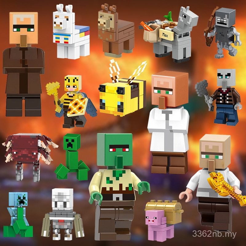 Minecraft Annoying Villagers Building Blocks Minifigures Building ...