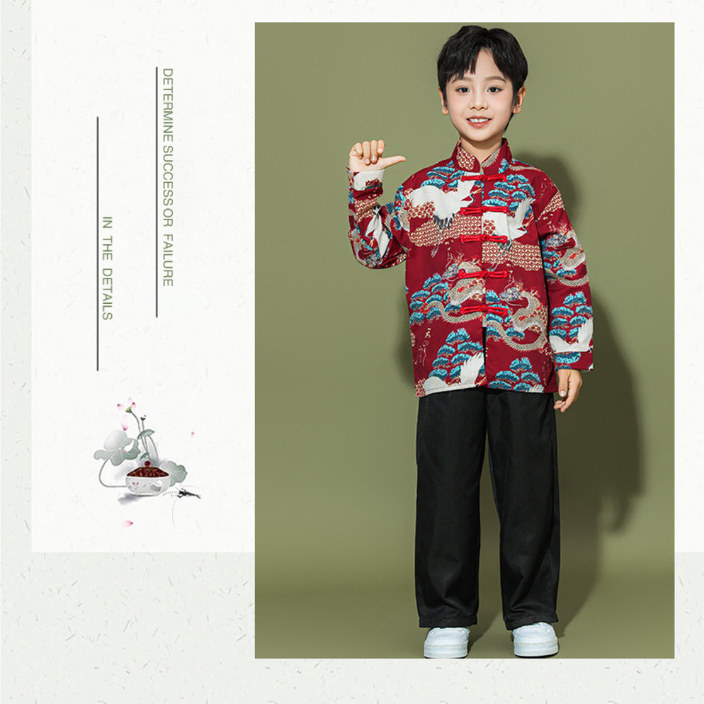 Hi5BABY CNY Modern Boy Tang Suit Chinese New Year Clothing Set Top ...