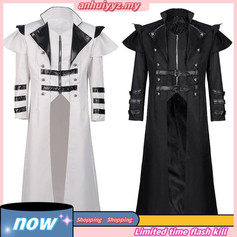 Medieval Retro Assassin's Creed Halloween Cos Cloak Gothic Punk Uniform ...