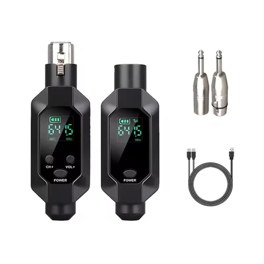 Wireless Microphone Converter 48V Microphone Guitar Transmitter ...