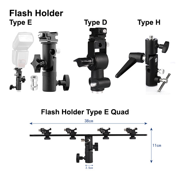 CGZ Flash Holder Speed Light Bracket For Umbrella Studio Flash Video ...