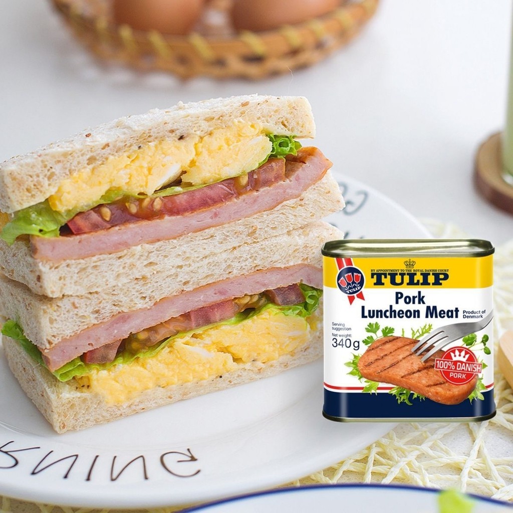 Denmark Imported Tulip Luncheon Meat Canned Food 340g Frying Hot Pot ...