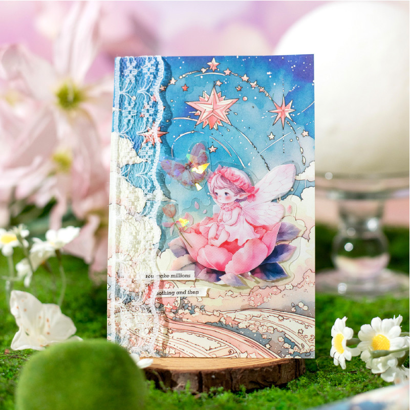 Midoo 30sheets Romantic Fairy Tale Starry Sky Scrapbooking Material ...