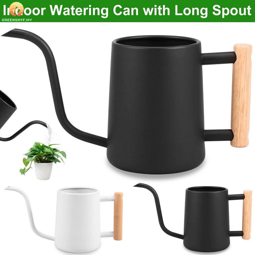 35oz/1L Watering Can Small Watering Can Indoor Plants with Wooden ...