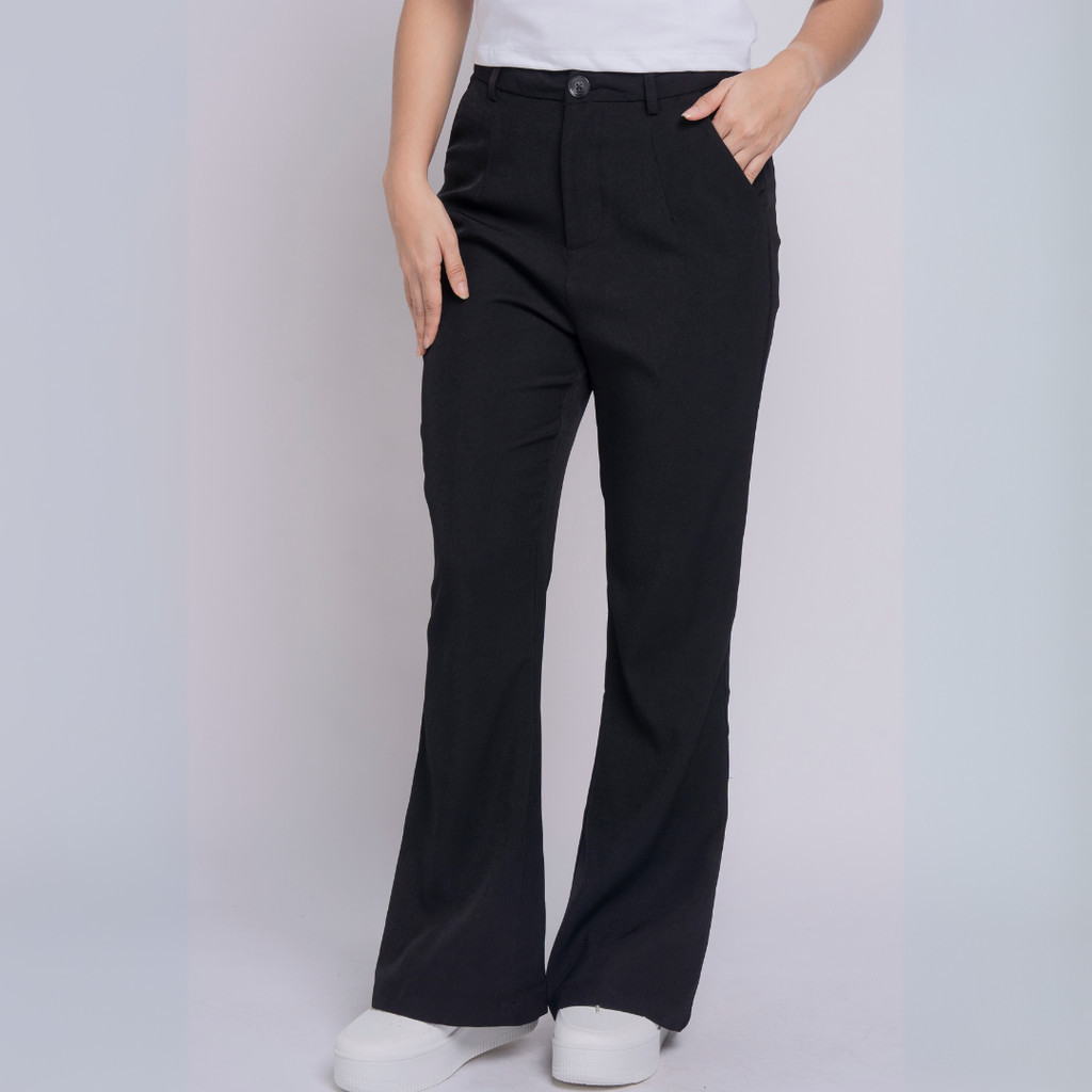 Pisco Women's Bottom High-Waisted Flare Pants (S-XL) | Shopee Malaysia