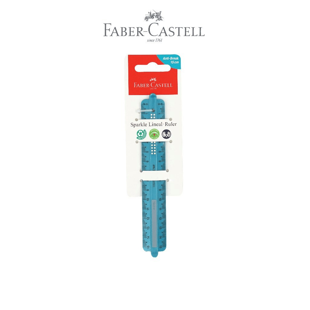 Ruler Length 15 cm & 30 cm Faber Castell Break-Resistant Sparkle Faber ...