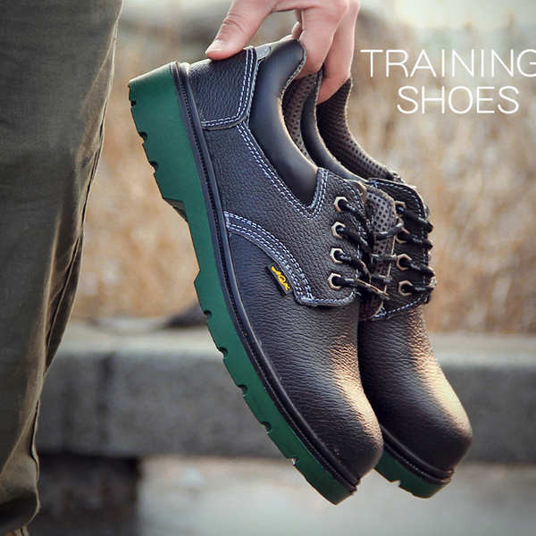 safety shoes men safety boot safety shoes Real Cowhide Solid Breathable ...