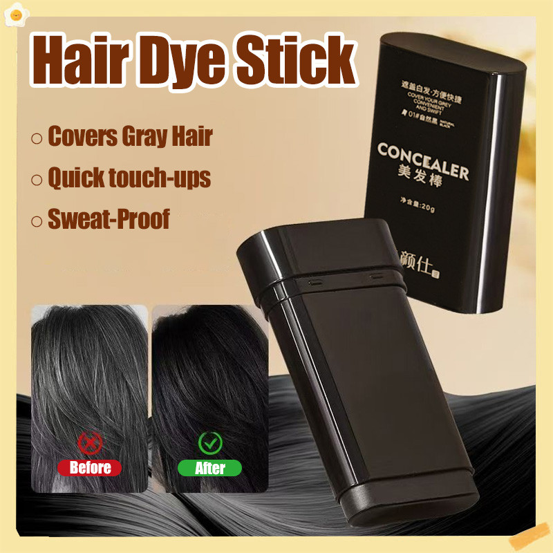 Dyeing Hair Stick Waterproof Covers Gray Hair Sweat-Proof Disposable ...