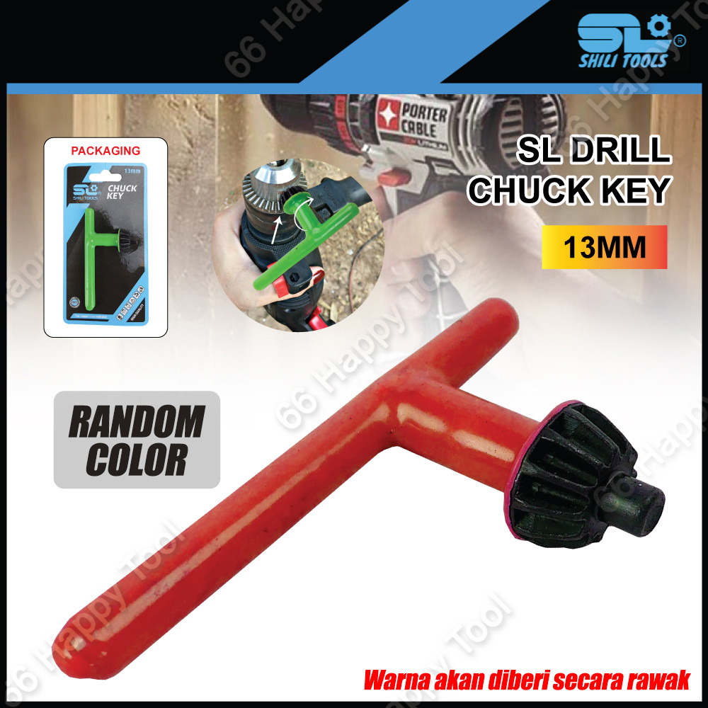 [Random Color] Shili Tools Drill Chuck Key 13mm Rubber Grip for Drill ...