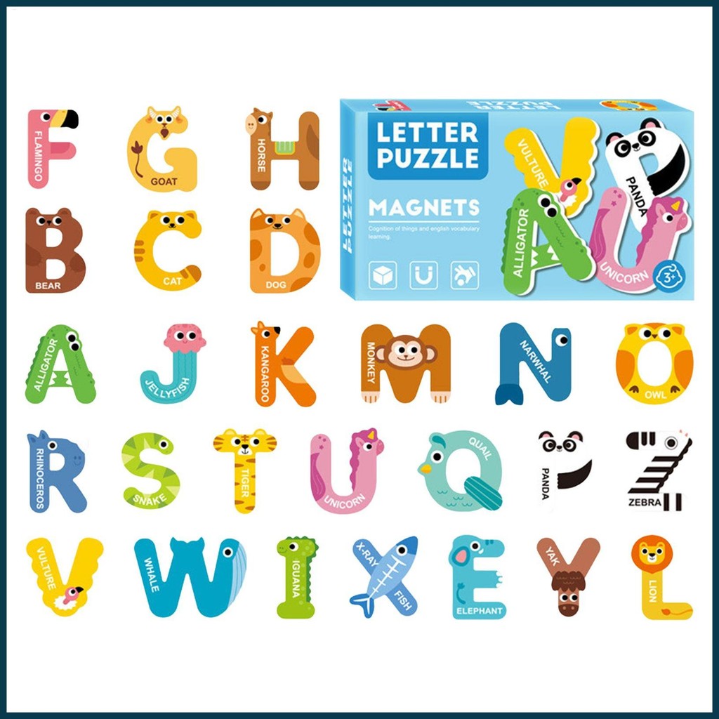 Magnetic Letters 26 Letters Uppercase Magnets Colorful Educational ...