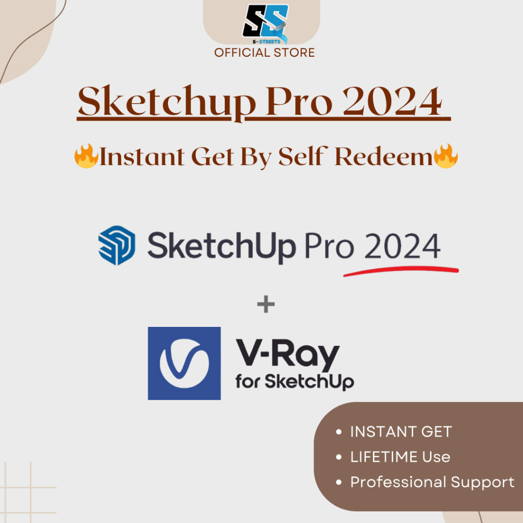 SketchUp Pro 2024 + Vray 6 2024 [Full Version & Install Video Tutorial ...