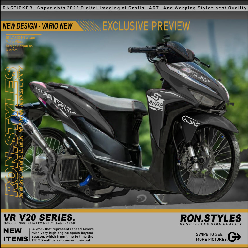 Cutting STICKER STRIPING VARIATION VARIO NEW GEN 1 2018-2022 STRIPING ...