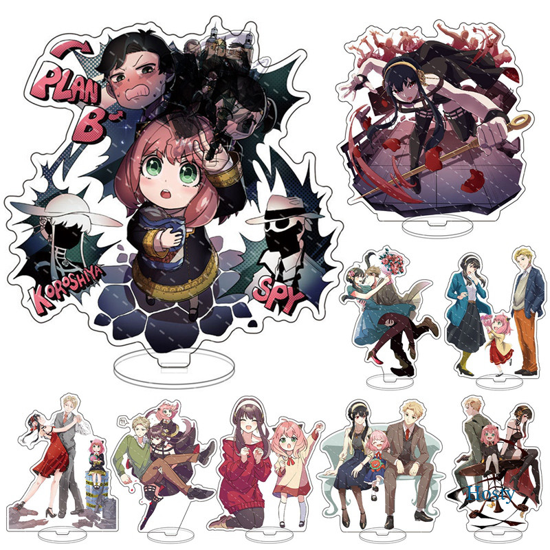 HOSTY Anime Spy X Family Figure Desk Decor Doll Loid Anya Yor Bond ...