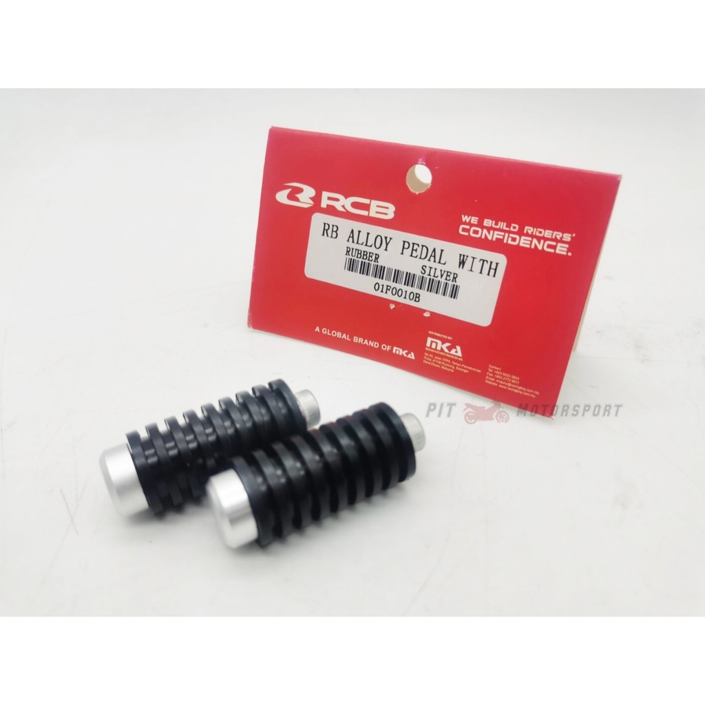 RCB Alloy Pedal Racing Footrest Rubber Fold Fix Gear Lever Brake Pedal ...