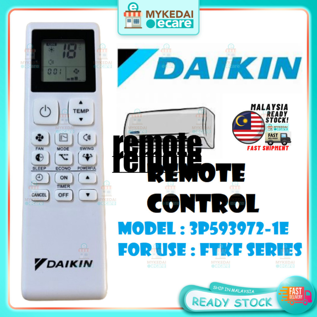 Daikin Aircond Remote Control Daikin FTKF-Series Inverter FTKF25AV1 ...