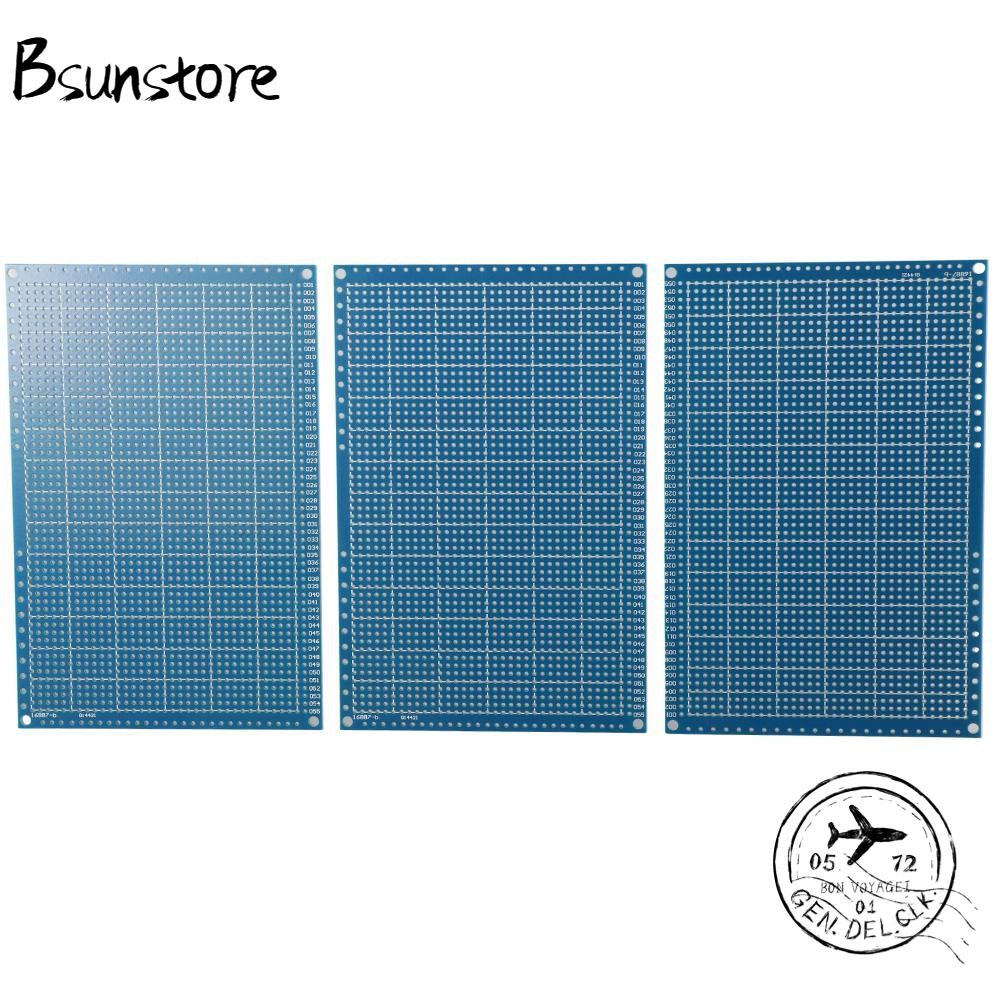 BSUNS1 3Pcs PCB Protoboard, Blue 4'' X 6'' PCB Prototype Board ...