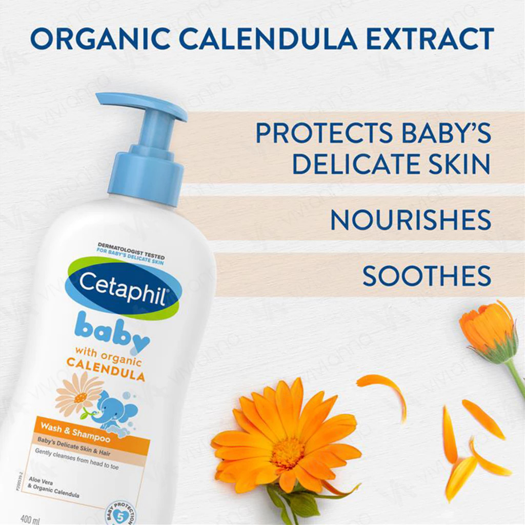 Cetaphil Baby Gentle Wash & Shampoo 400ml, Cetaphil Baby Wash Shampoo ...