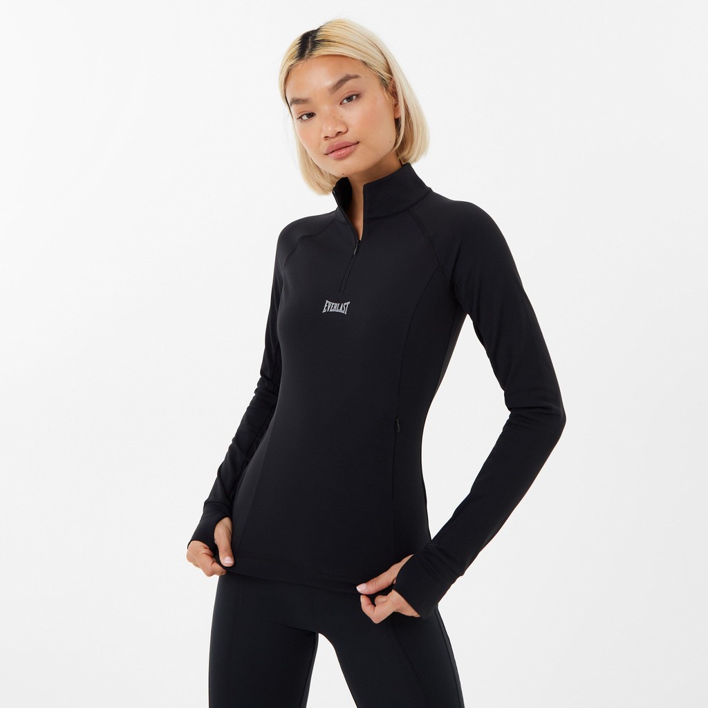 Everlast Womens Long Sleeved Over The Head Top Womens (Black) - Sports ...