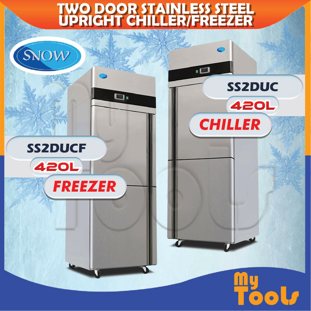 Mytools SNOW Two Door Stainless Steel Upright Chiller/Freezer & Build ...