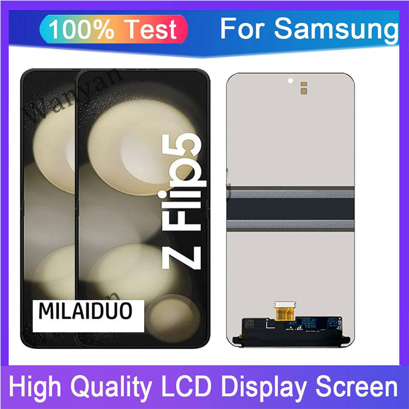 Original AMOLED Samsung Galaxy Z Flip 5 5G SM-F731 LCD Display Touch Screen With Frame ...