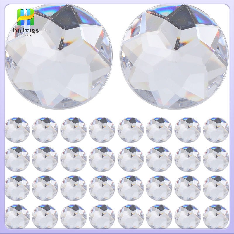 Acrylic Round Rhinestones 100 PCS Red Stick Gems for Crafts Stickers ...