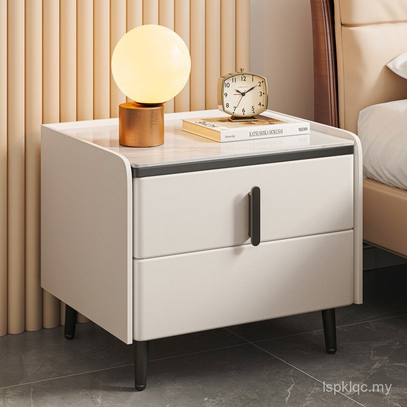 Meja sisi katil moden dan sederhana bilik tidur isi rumah baru kayu ...