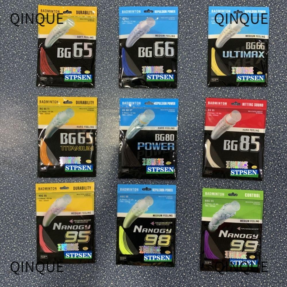 QQIN Badminton Racket String, Dia.0.7mm Random Color Badminton Racquet ...
