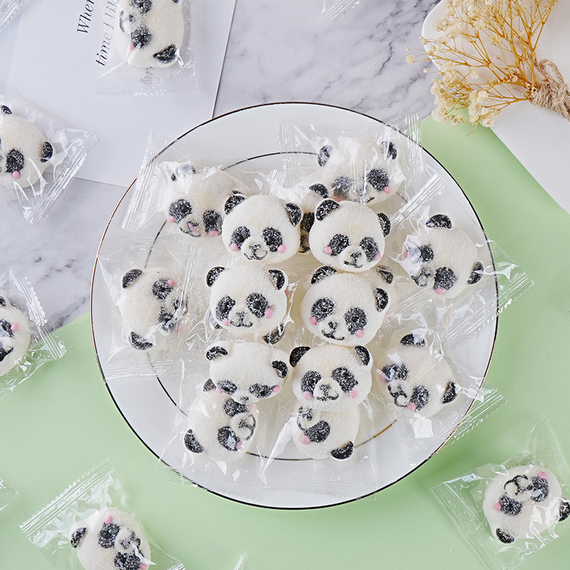 Influencer Little Panda Marshmallow 3D Candy Ice Powder Snack Children ...