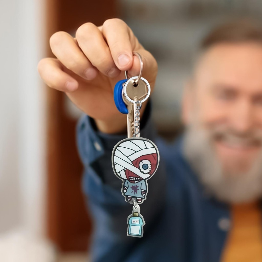 New Style Mouthwashing Game Figure Keychain Backpack Decor Pendant ...