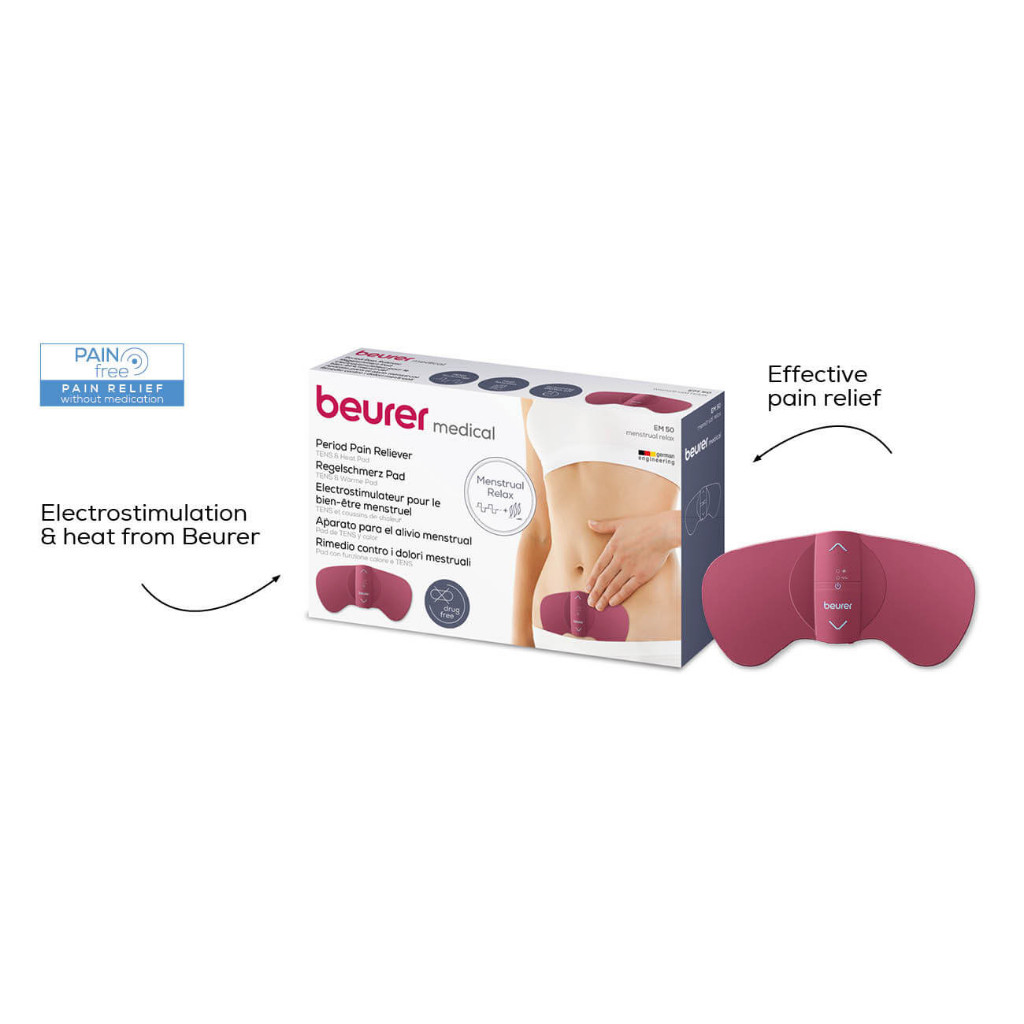 BEURER Menstrual Relax TENS & Heat Pad EM50 | Shopee Malaysia