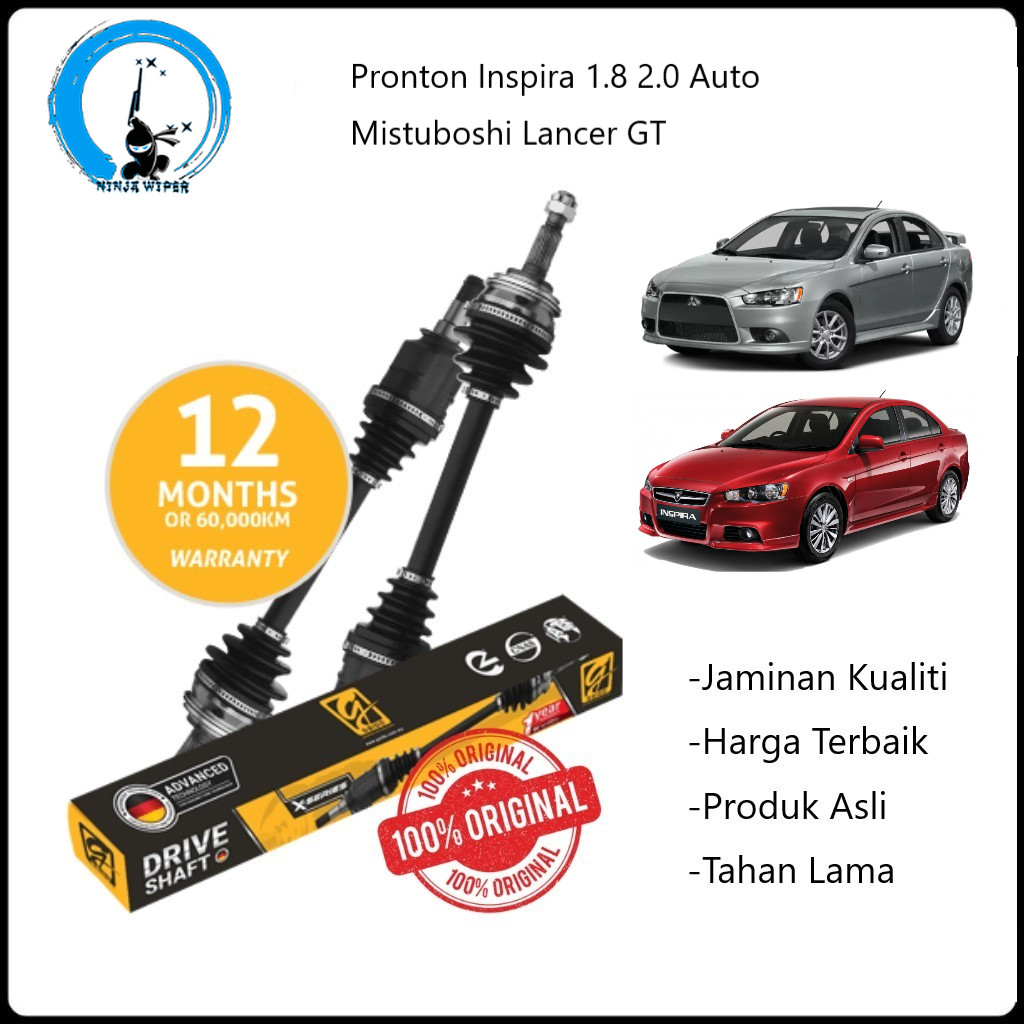 Original Gaido Drive Shaft - Proton Inspira / Lancer GT CY4 CVT Auto ...