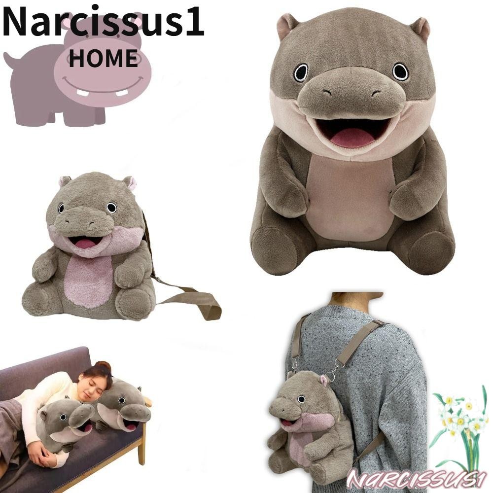 NARCISSUS Moo Deng Plush Toy, Hippopotamus Baby Stuffed Plush Moo Deng ...