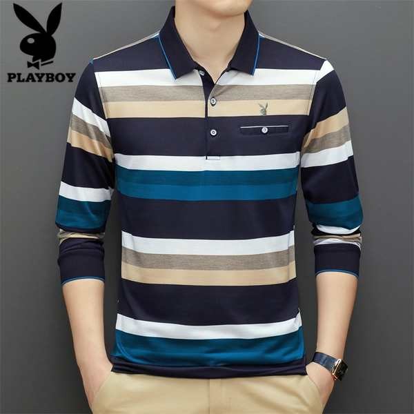 baju lelaki berkolar baju lelaki Playboy lelaki pertengahan umur kemeja ...