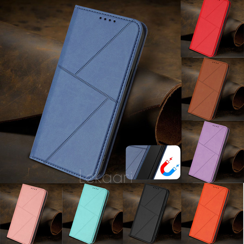 Magnetic Wallet Flip Case for Xiaomi Poco M6 F6 F5 M5s X5 M5 M4 X3 NFC ...