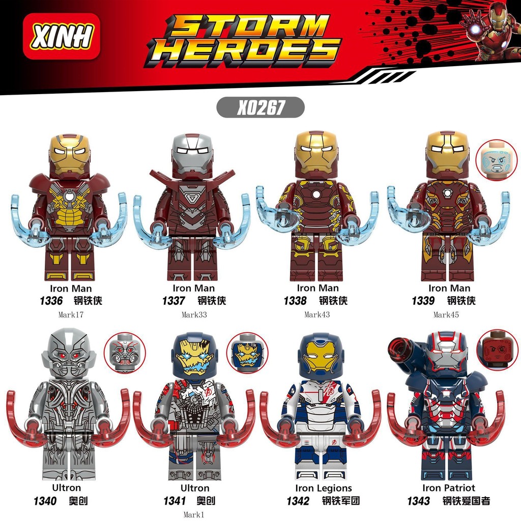 Superhero Avengers Ironman Mini Particle Building Blocks Toys for kids ...