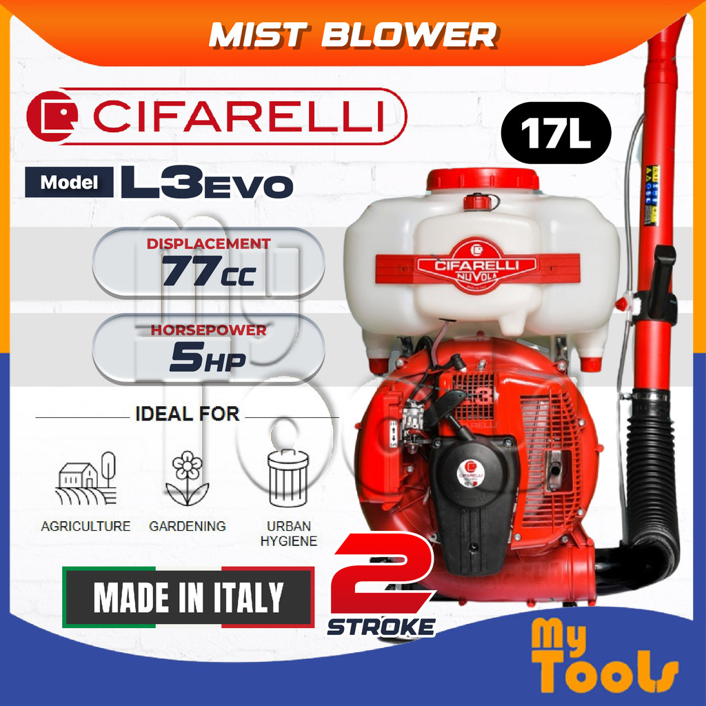 Mytools CIFARELLI Mist Blower L3Evo Pump Sprayer | 5hp 77cc 17Liter Pam ...