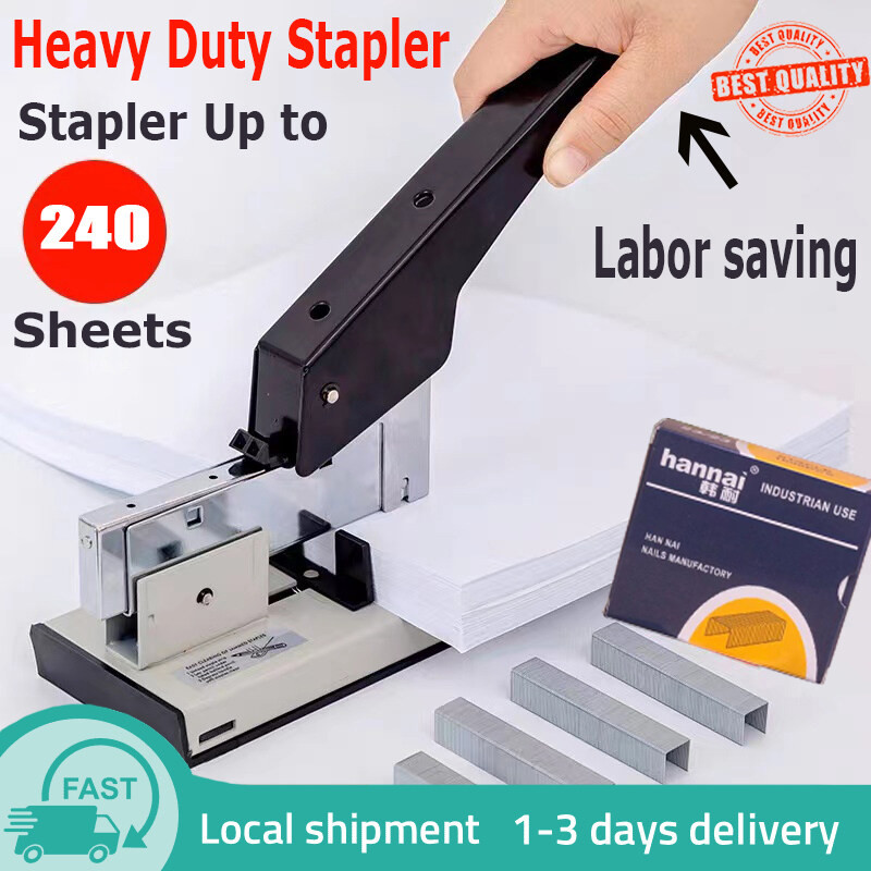 Office Heavy Duty Stapler for240 Sheets Labor Saving Staplers Office ...