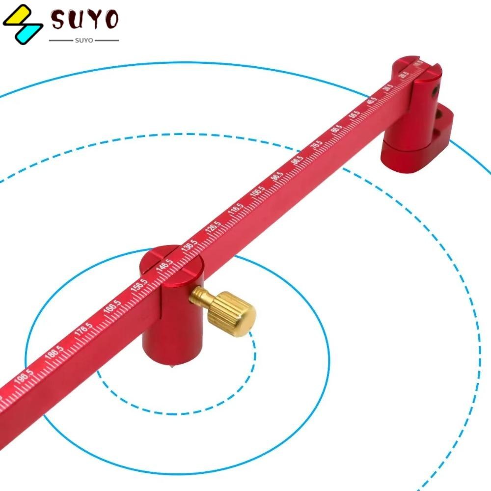 SUYO Compass Scribe Center Finder, 300mm Adjustable Drawing Circle ...
