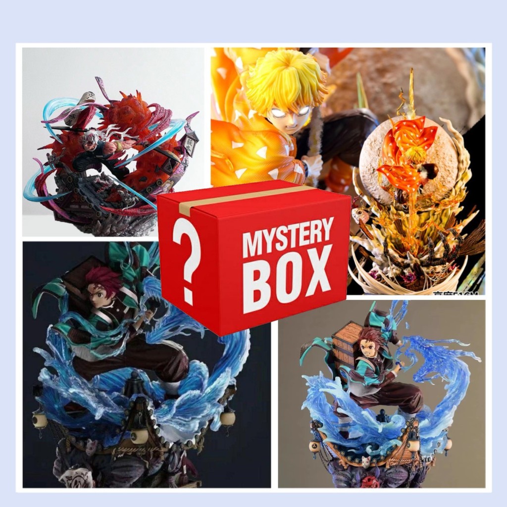 Surprise Unboxing Blind Box Demon Slayer Zenitsu Akaza Himejima Gyoumei ...