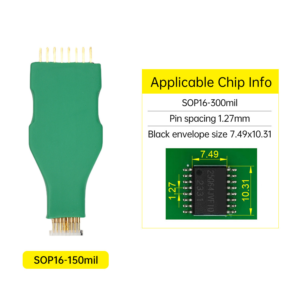 DIYMORE SOP14/SOP16 Microchip Spring Needle Burning Read/Write Test ...