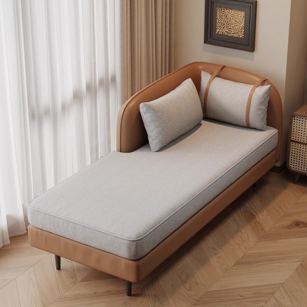 Light Luxury Leather Art Concubine Apartment Balcony Small Apartment ...